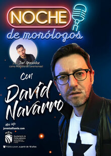 Noche de monólogos: David Navarro en Entradium