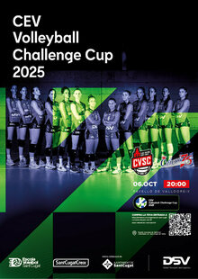 CEV Volleyball Challenge Cup 2025 - DSV CV Sant Cugat vs Reale Mutua Fenera CHIERI'76 en Entradium