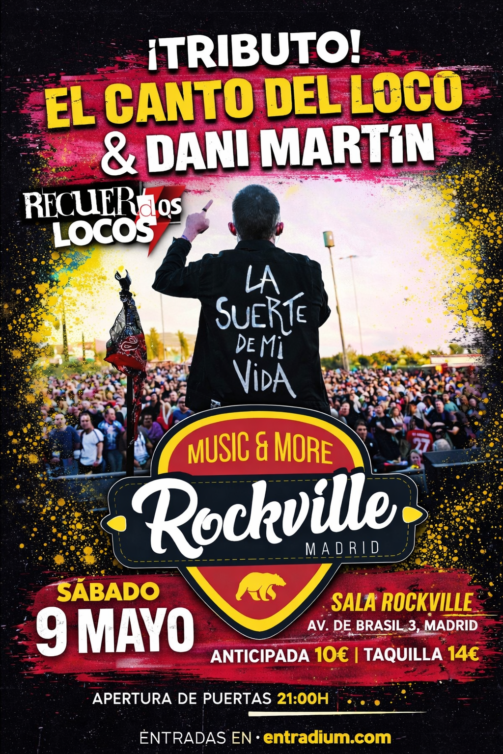 Tickety | Recuerdos Locos Tributo - Sala Rockville