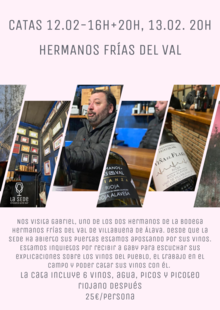 Cata Bodega Hermanos Frías del Val en Entradium