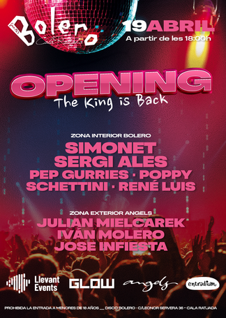Compra entradas para OPENING BOLERO SEASON 2025, en Cala Ratjada ...