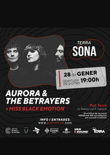 Entradas Aurora & the Betrayers + Miss Black Emotion. En Pub Terra en ...