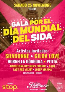 Gala por el Día Mundial del Sida de la ONG Stop (Stop Sida) en Entradium