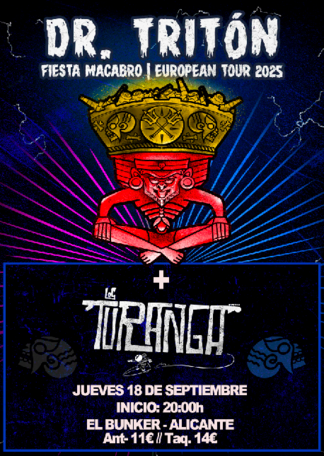 Compra entradas para Dr Tritón Vs Los Turanga en Bunker Alicante, en ...