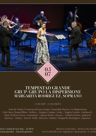 Compra entrades per a NITS A LA FRESCA ANDRATX 2025 CONCERT "TEMPESTAD ...