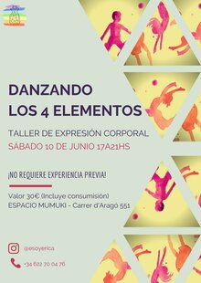 DANZANDO LOS 4 ELEMENTOS - Taller de Expresión Corporal en Entradium