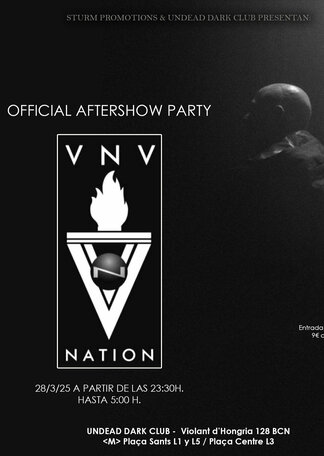 Compra entradas para VNV NATION (OFFICIAL AFTER SHOW PARTY), en ...