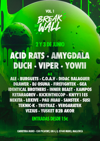 Compra entradas para Break The Wall | Vol 1, en Muro, Islas Baleares ...