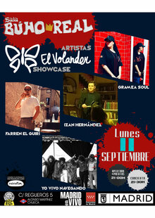 Artistas EL VOLANDER (Showcase) en el Búho Real. en Entradium