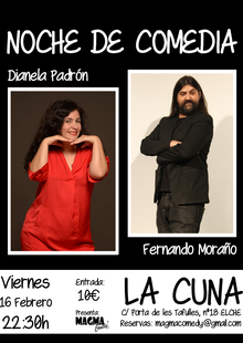 NOCHE DE COMEDIA CON FERNANDO MORAÑO Y DIANELA PADRÓN en Entradium