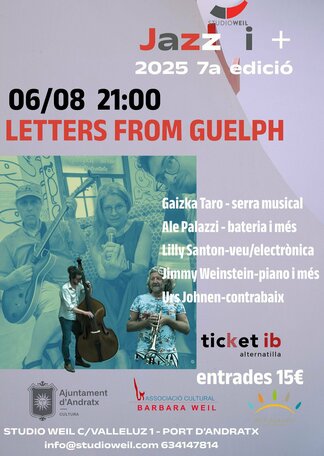 Compra entradas para Jazz i Más 2025 7a edició : 06/08 21:00 LETTERS ...
