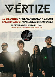 VÉRTIZE en FUENLABRADA (Madrid) - Sala 'La Hora Rock' en Entradium