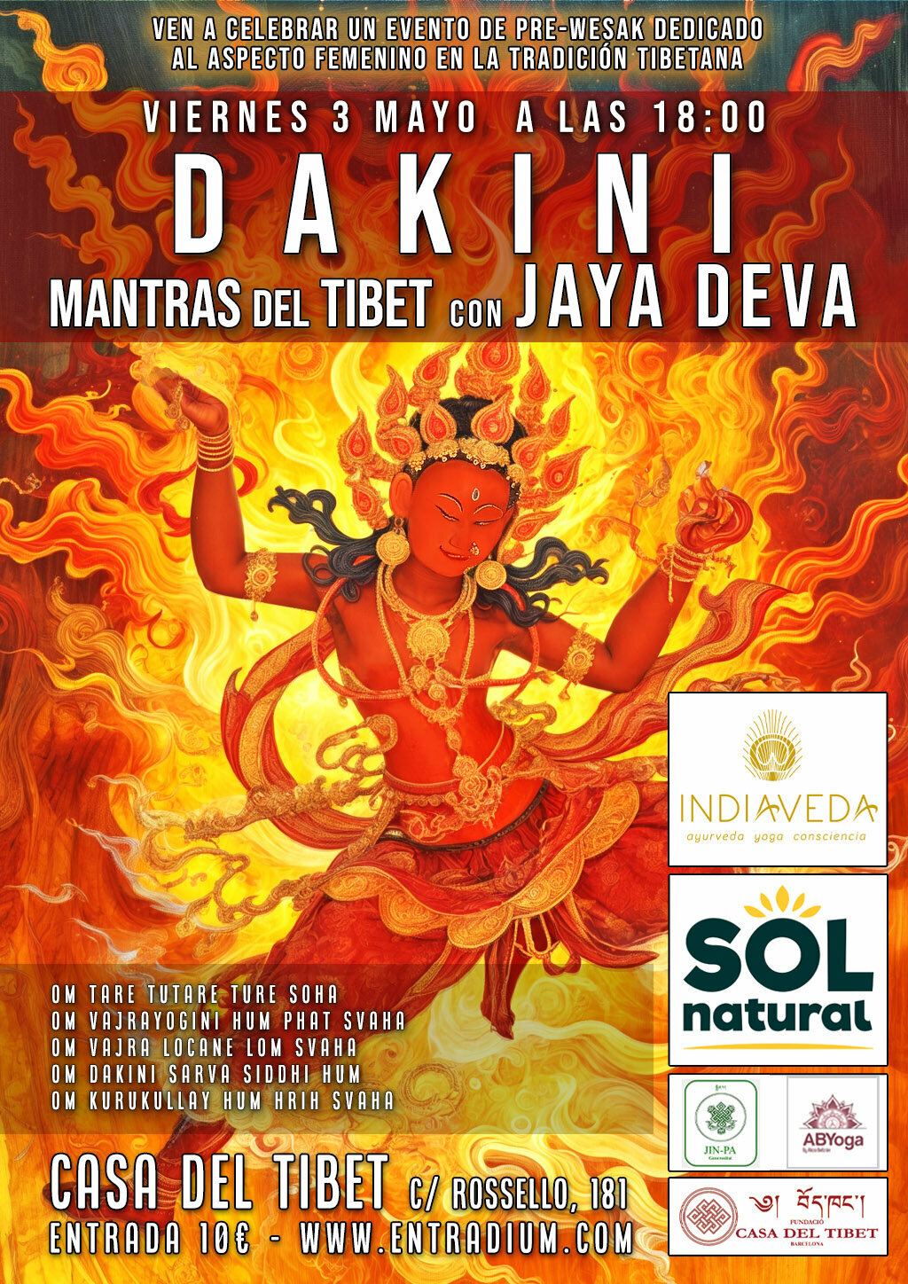 Compra entradas para Dakini - Mantras del Tibet con Jaya Deva, en ...